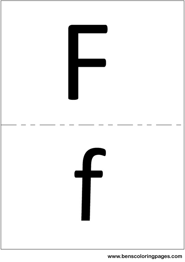 Large letters flashcards for kids