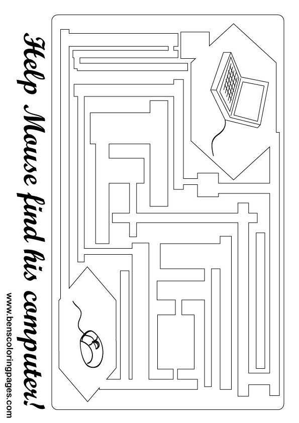Laptop maze games for kids