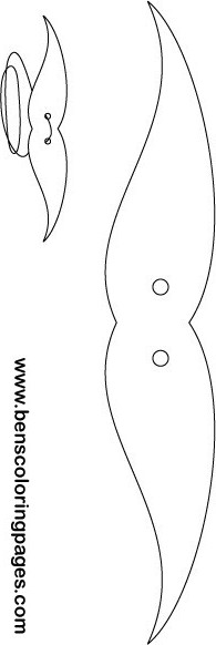 Make funny moustache out of paper